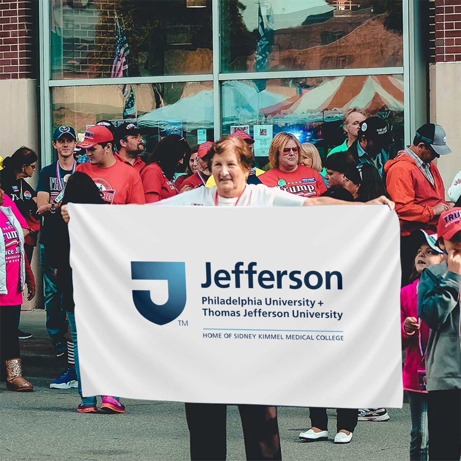 Thomas Jefferson University Logo Banner Breeze Flag Outdoor Flags Home ...