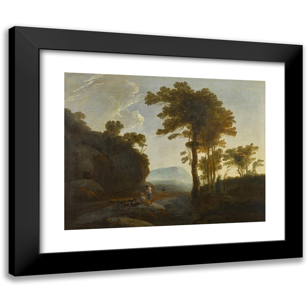 Thomas Jones 14x12 Black Modern Framed Museum Art Print Titled ...