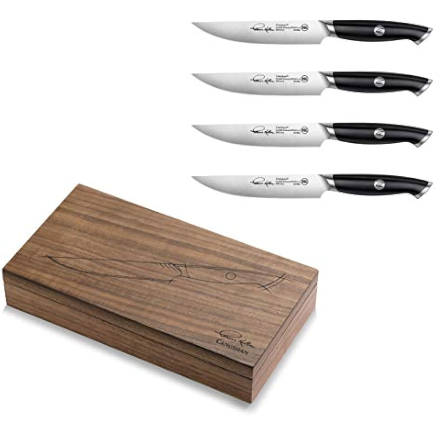 Thomas Keller Signature Collection 4-Piece Steak Knife Set, 5-Inch ...