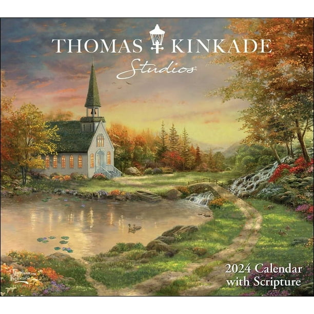 Andrews McMeel Publishing, Kinkade Painter of Light Scripture 2024 Wall ...
