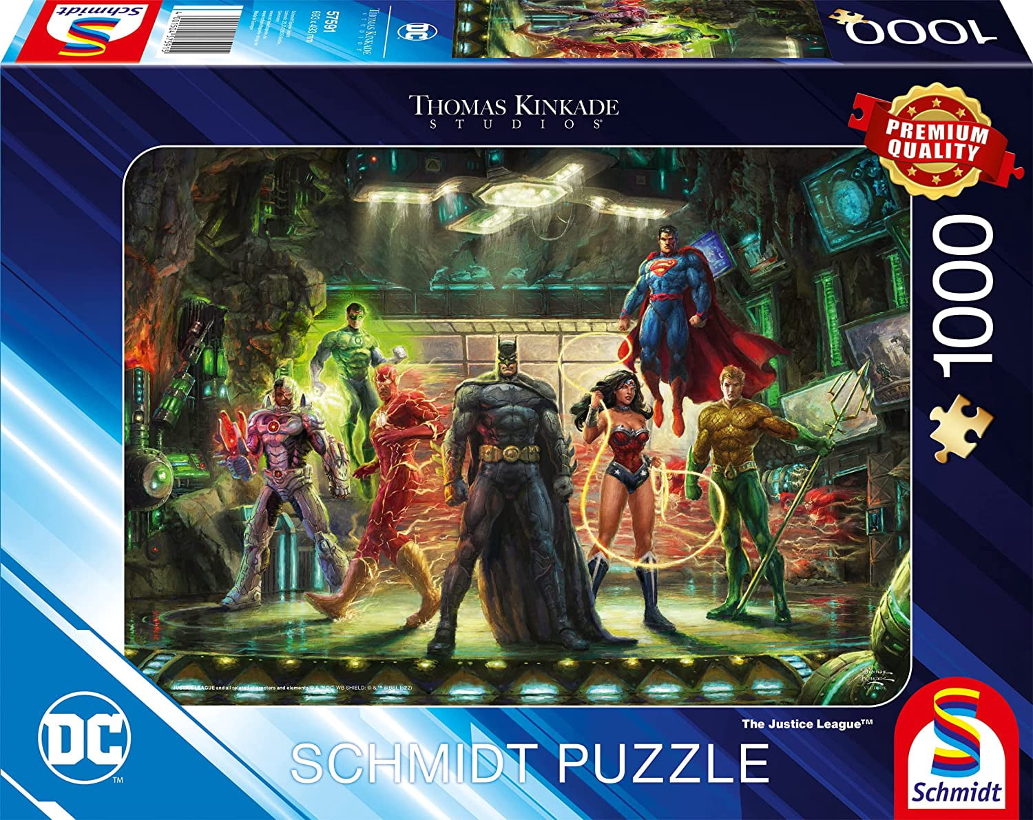 Thomas Kinkade The Justice League 57591 Jigsaw Puzzle, 1000 Pieces ...