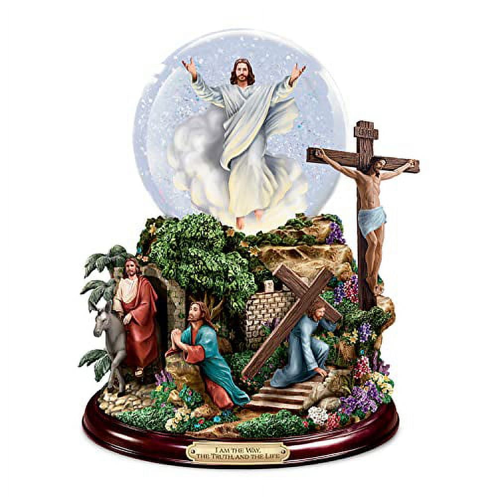 Thomas Kinkade Visions / Life Of Christ Glitter Globe With Lights ...