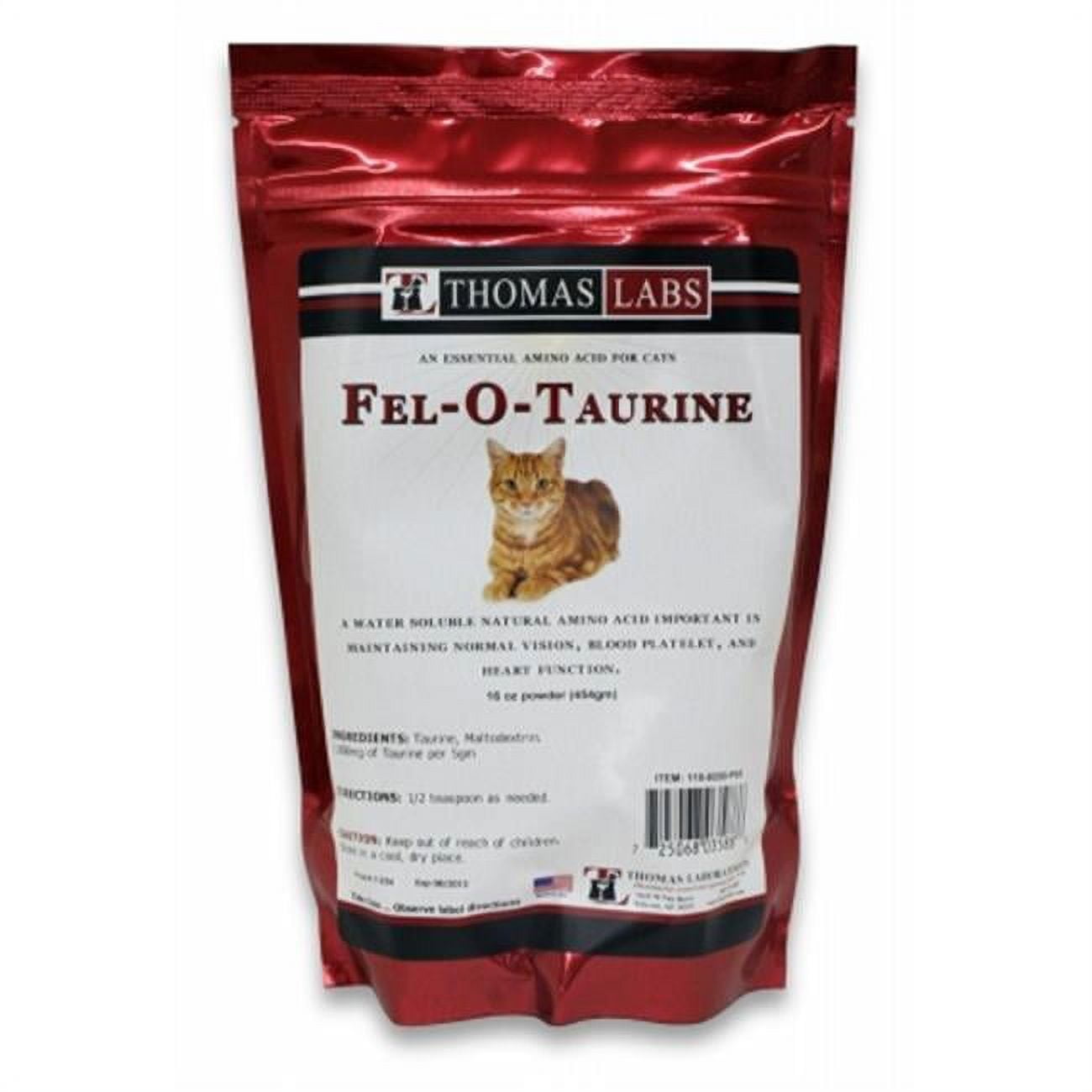 THOMAS LAB 015TL01-16 Fel-O-Taurine 16 oz Powder - Walmart.com