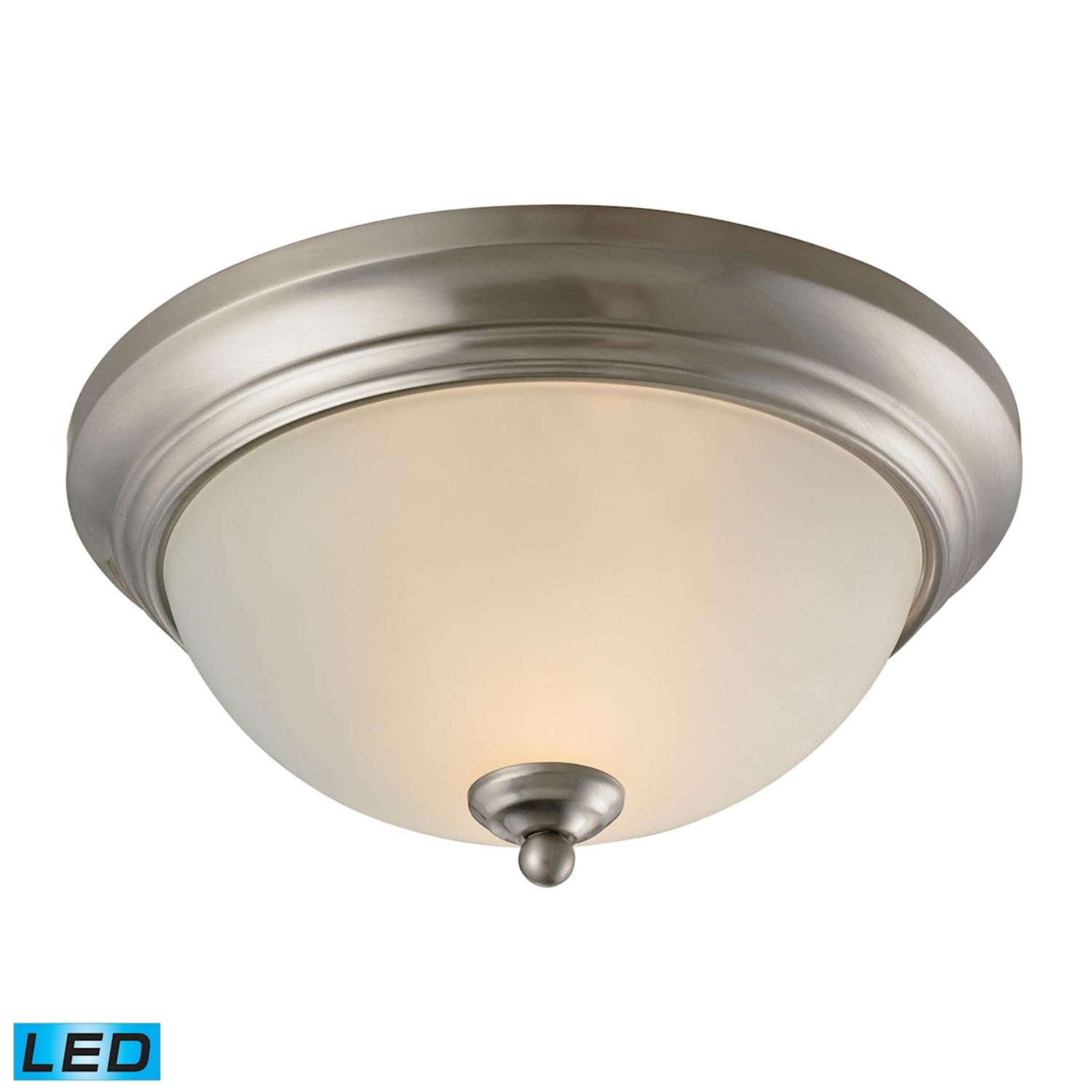 Thomas Lighting 7002FM/20-LED Huntington 2-Light Flush Mount in Brushed ...