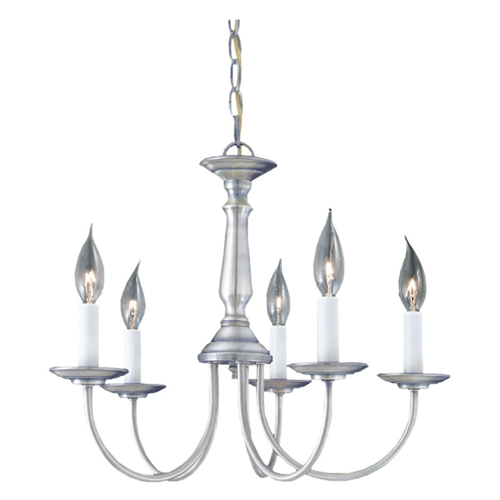 Thomas Lighting - Essentials - Five Light Chandelier Brushed Nickel ...