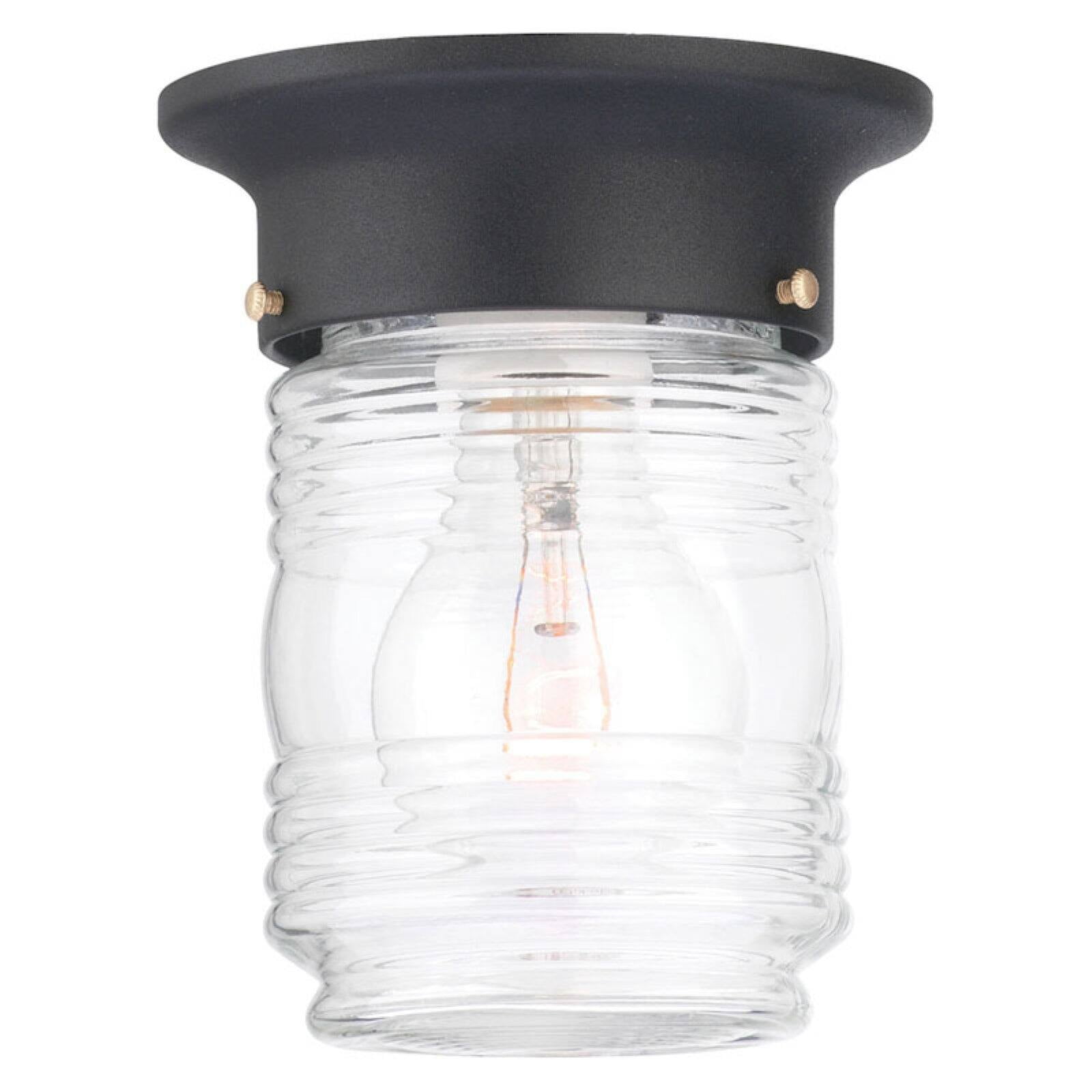 Thomas Lighting SL3037 1x60W 120V Park Avenue Ceiling Lamp Black ...