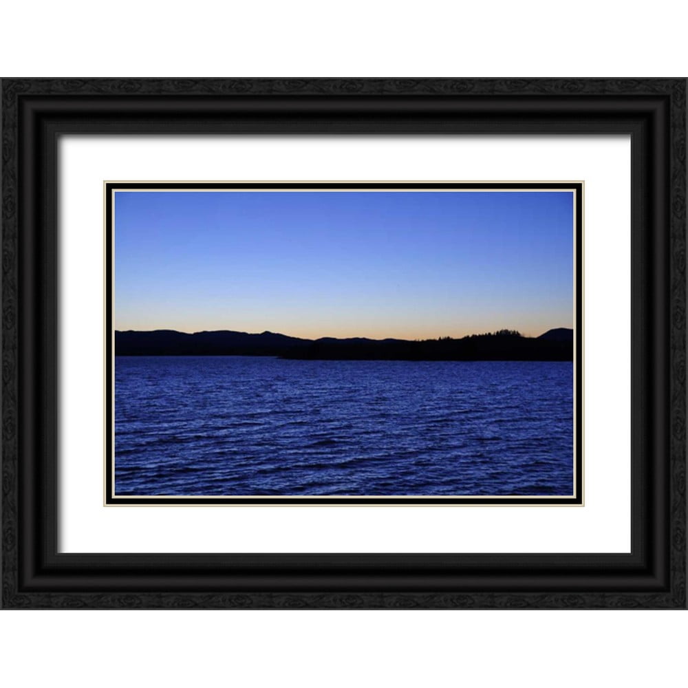 Thomas, Logan 14x11 Black Ornate Wood Framed with Double Matting Museum ...