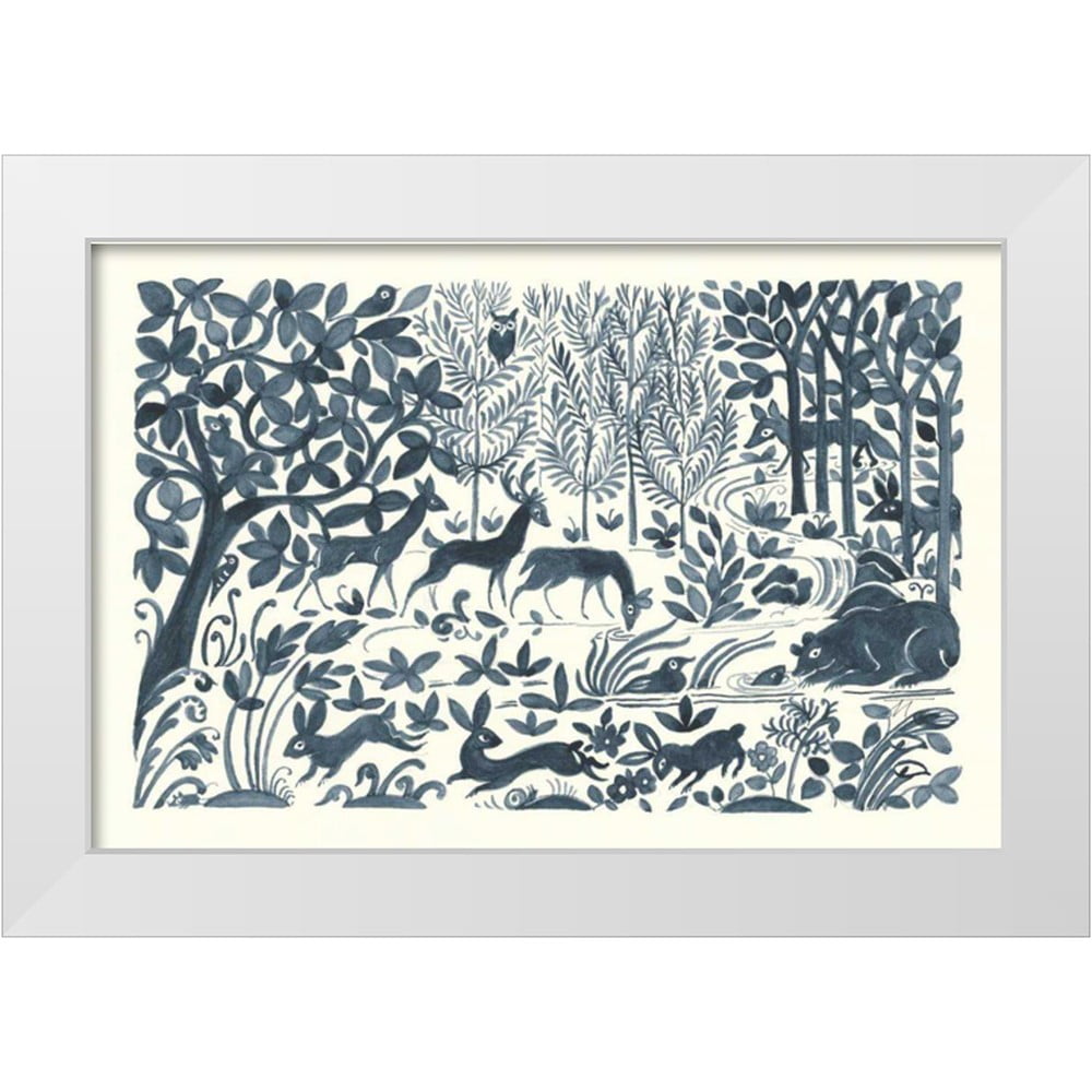 Thomas, Miranda 18x13 White Modern Wood Framed Museum Art Print Titled ...