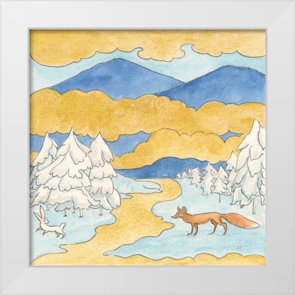 Thomas, Miranda 26x26 White Modern Wood Framed Museum Art Print Titled ...