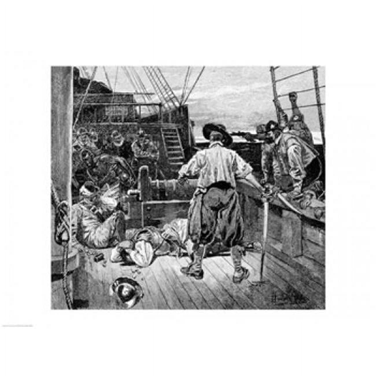 Thomas Moon Began To Lay About Him with His Sword Poster Print by ...