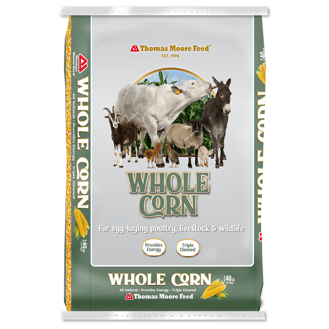 Thomas Moore Feeds All-Purpose Whole Corn Animal Feed, 40lb - Walmart.com
