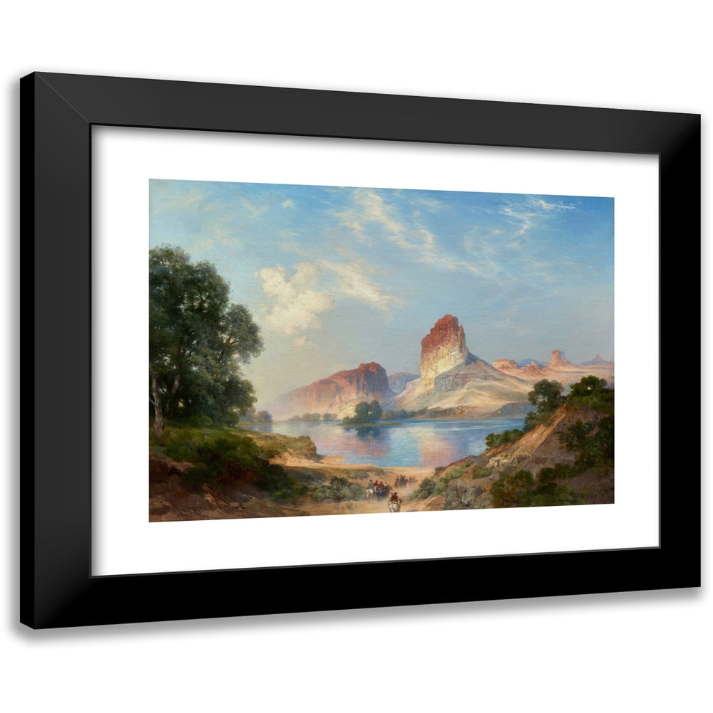 Thomas Moran 18x14 Black Modern Framed Museum Art Print Titled - An ...