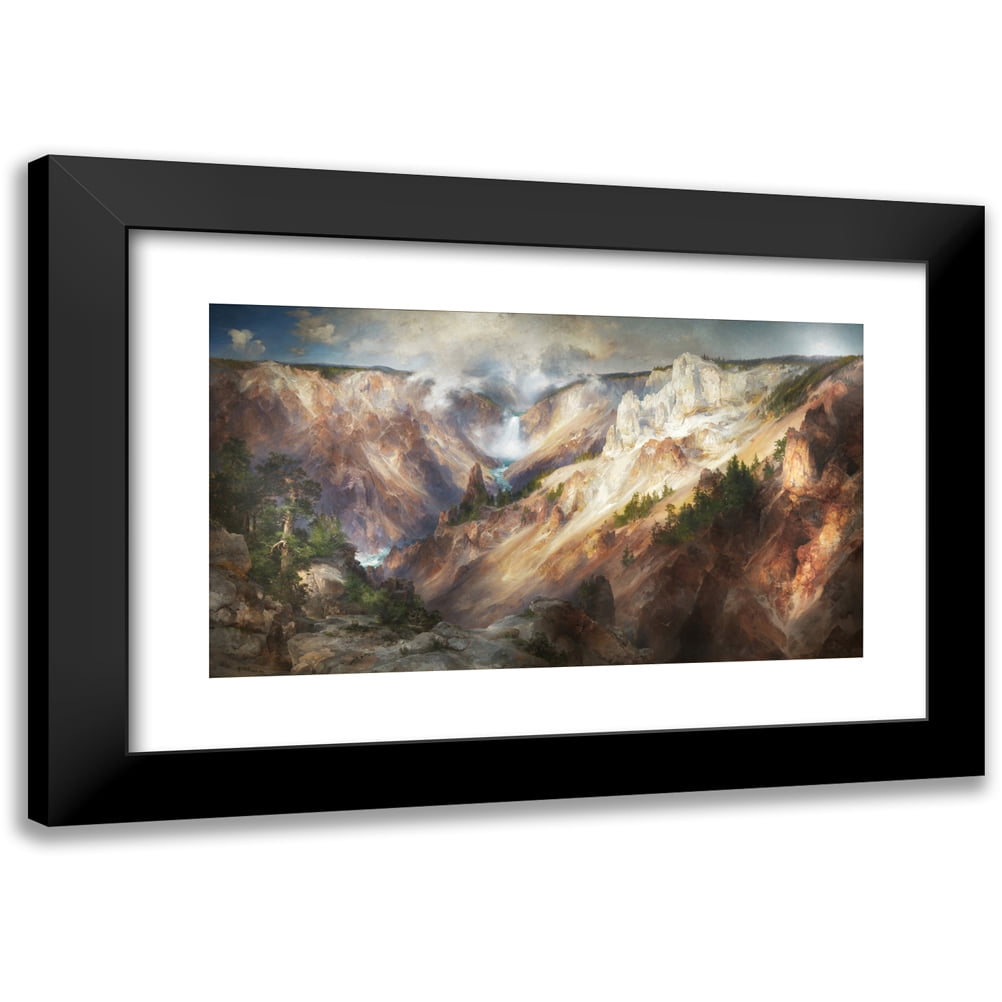 Thomas Moran 24x15 Black Modern Framed Museum Art Print Titled - The ...