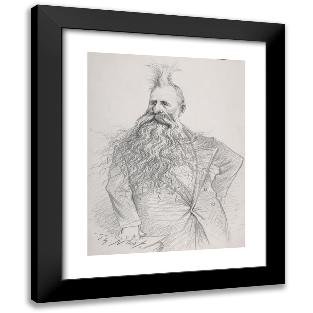 Thomas Nast 12x14 Black Modern Framed Museum Art Print Titled - Senator ...
