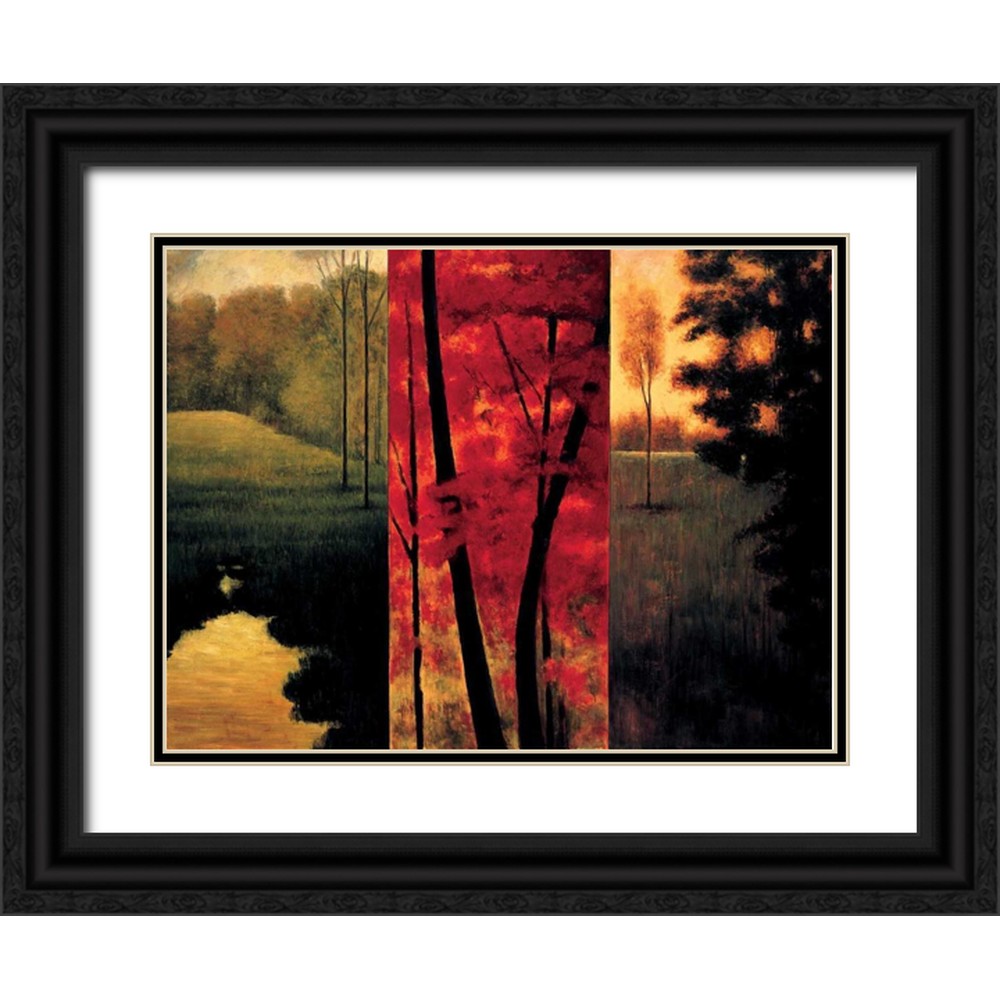 Thomas, Neil 14x12 Black Ornate Wood Framed with Double Matting Museum ...