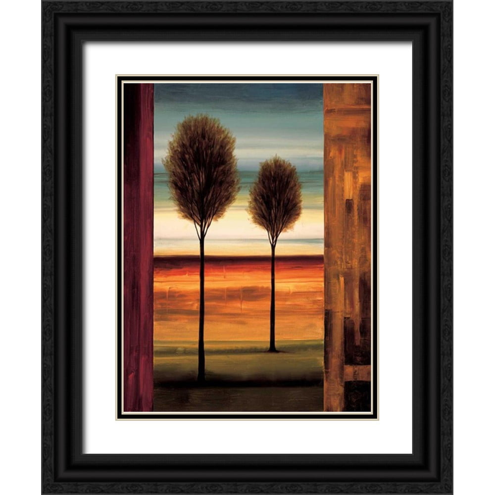 Thomas, Neil 19x24 Black Ornate Wood Framed with Double Matting Museum ...