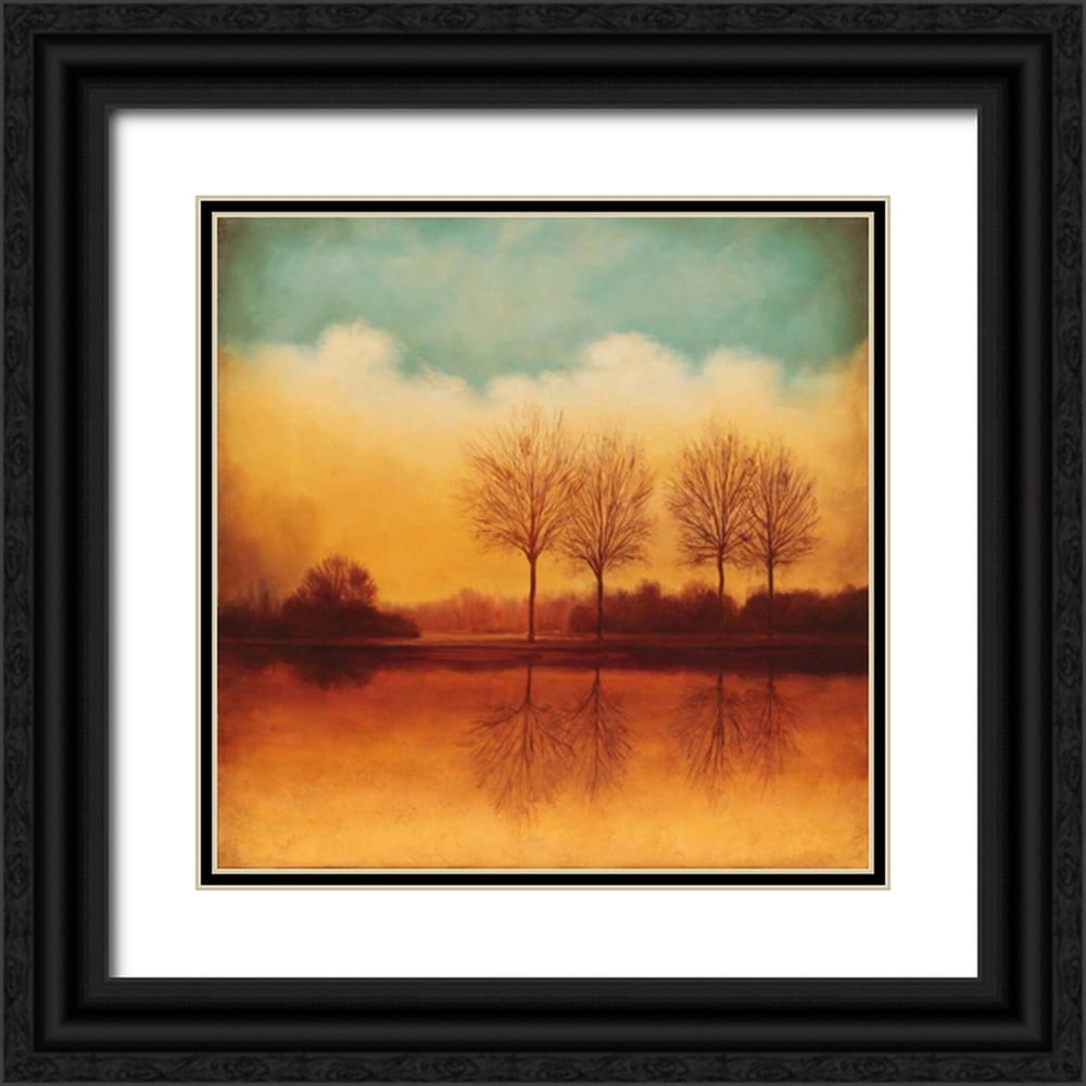 Thomas, Neil 26x26 Black Ornate Wood Framed with Double Matting Museum ...