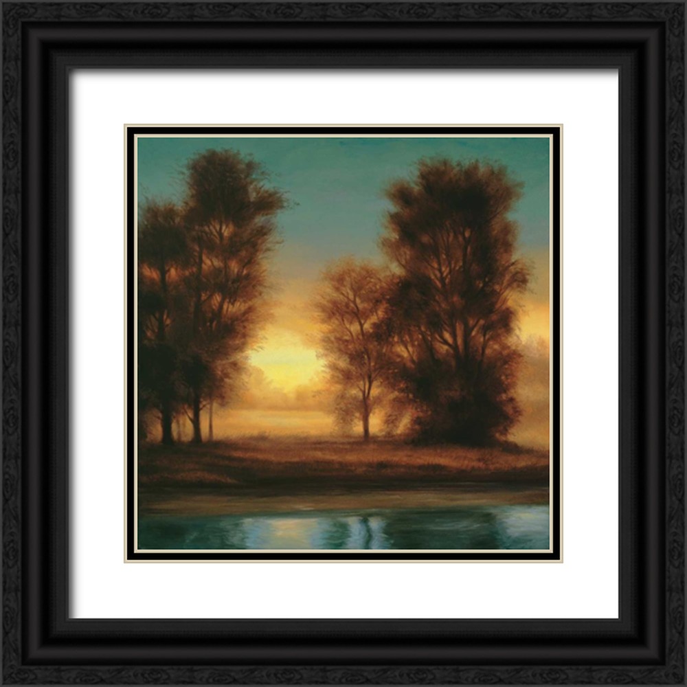 Thomas, Neil 26x26 Black Ornate Wood Framed with Double Matting Museum ...