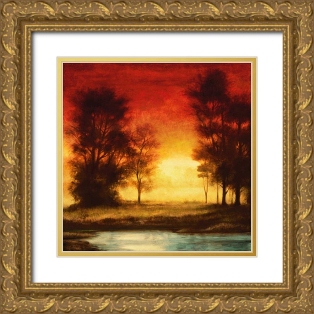 Thomas, Neil 26x26 Gold Ornate Wood Framed with Double Matting Museum ...