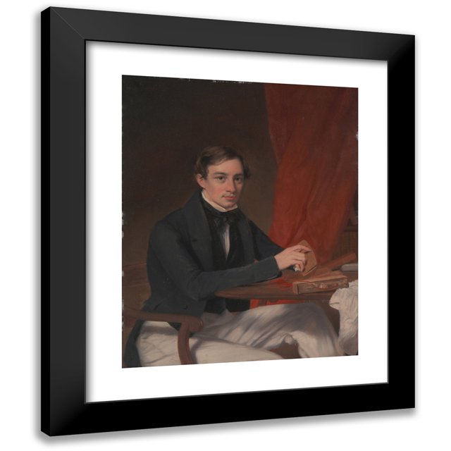Thomas Phillips 12x14 Black Modern Framed Museum Art Print Titled ...