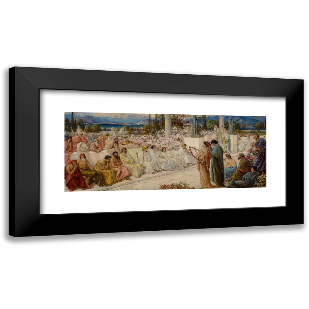 Thomas Ralph Spence 24x12 Black Modern Framed Museum Art Print Titled ...