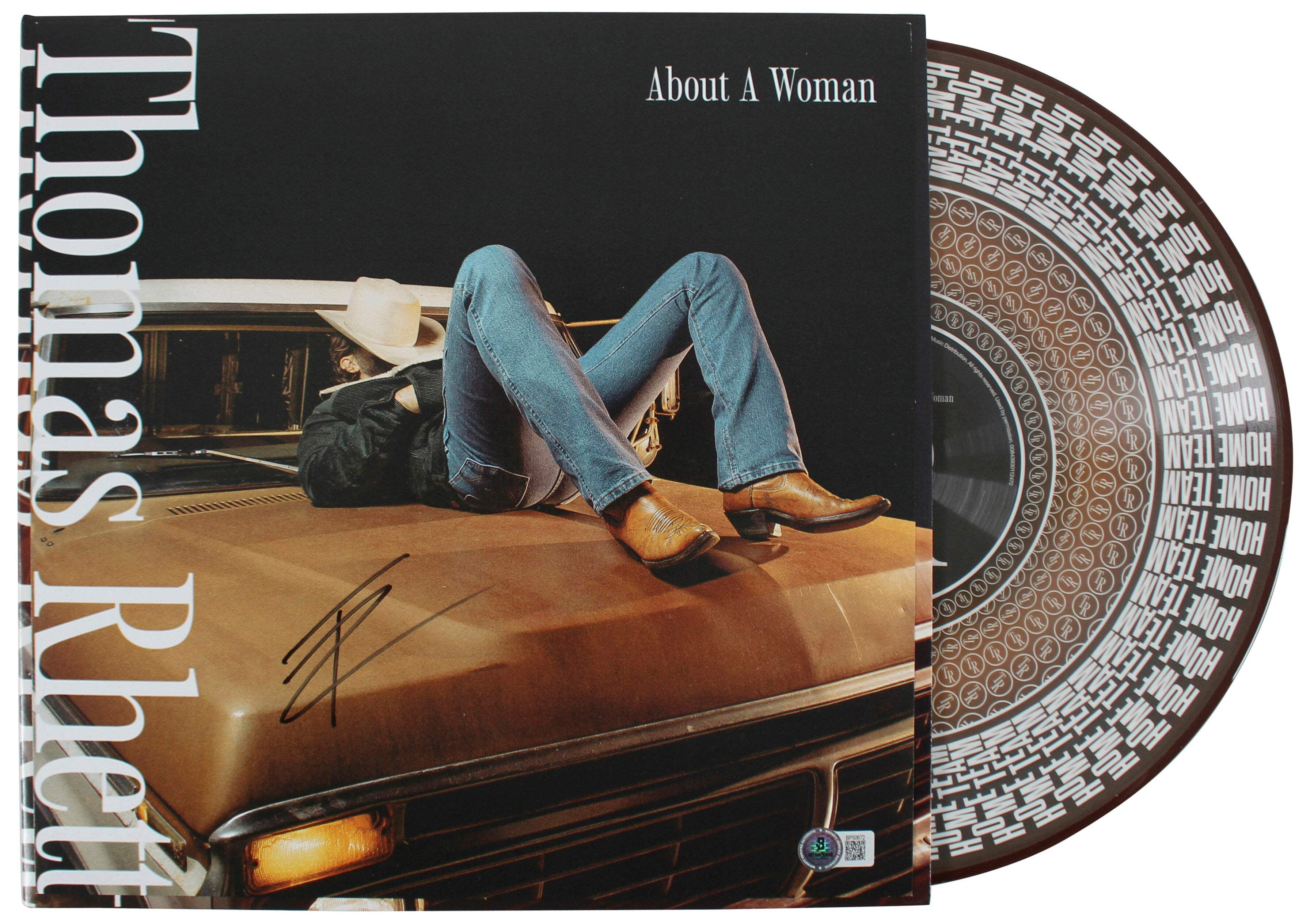 Thomas Rhett Authentic Signed About A Woman Album Flat w/ Album Vinyl ...