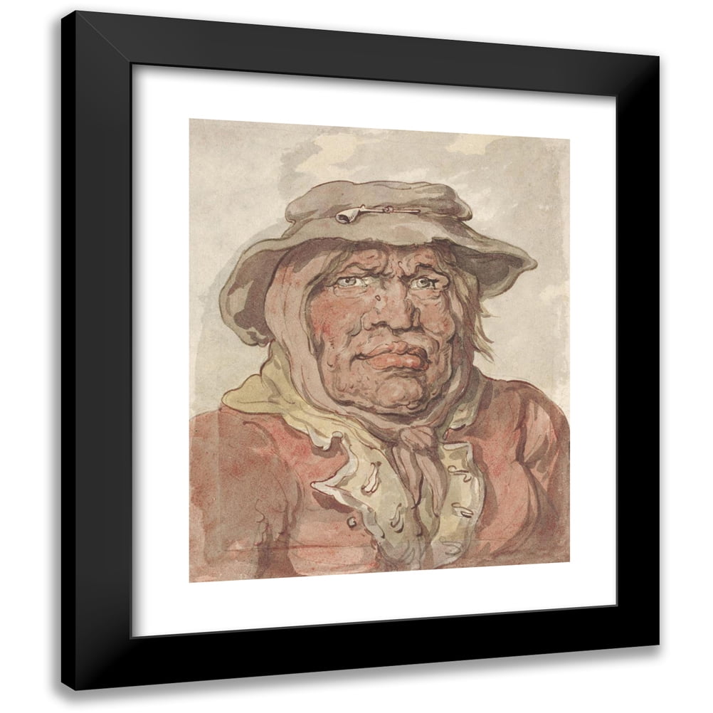 Thomas Rowlandson 12x14 Black Modern Framed Museum Art Print Titled - A ...