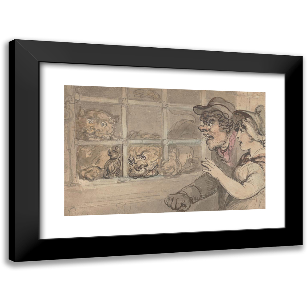 Thomas Rowlandson 14x11 Black Modern Framed Museum Art Print Titled - A ...