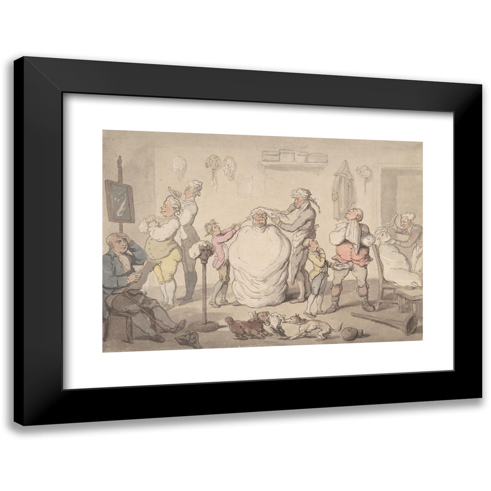 Thomas Rowlandson 14x11 Black Modern Framed Museum Art Print Titled ...