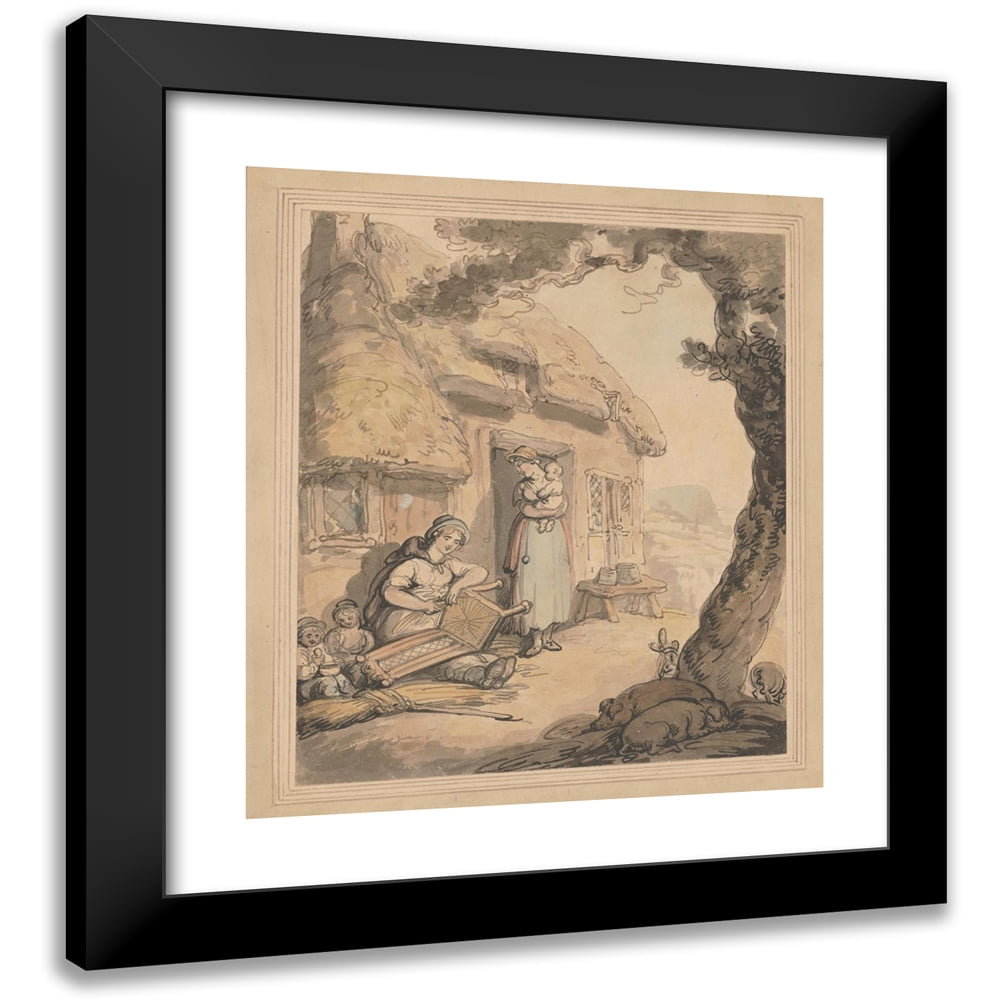 Thomas Rowlandson 15x17 Black Modern Framed Museum Art Print Titled ...