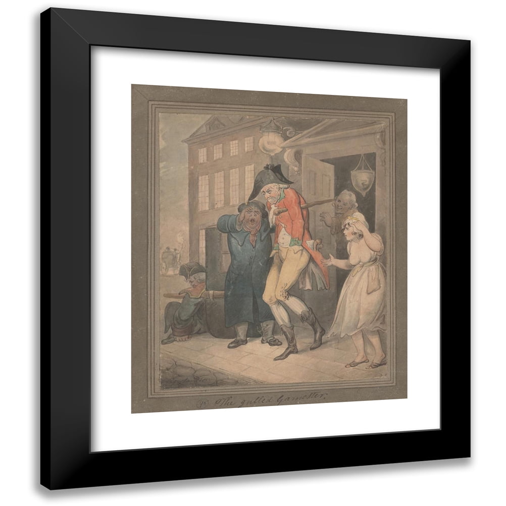 Thomas Rowlandson 15x17 Black Modern Framed Museum Art Print Titled ...