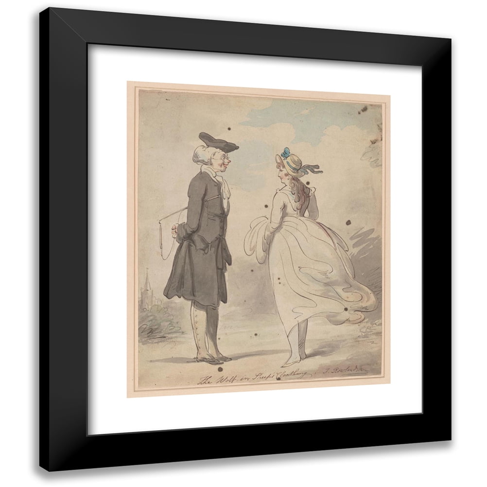 Thomas Rowlandson 15x18 Black Modern Framed Museum Art Print Titled ...