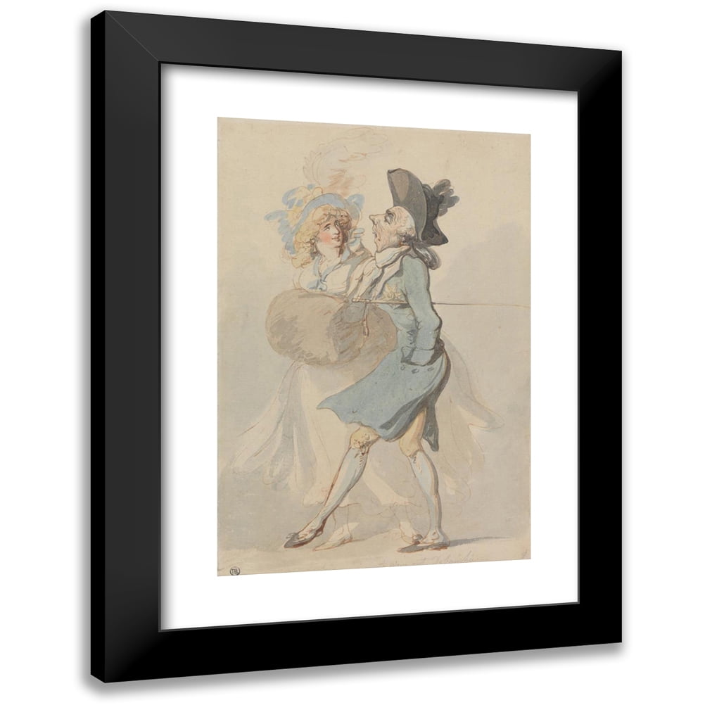 Thomas Rowlandson 17x24 Black Modern Framed Museum Art Print Titled - A ...