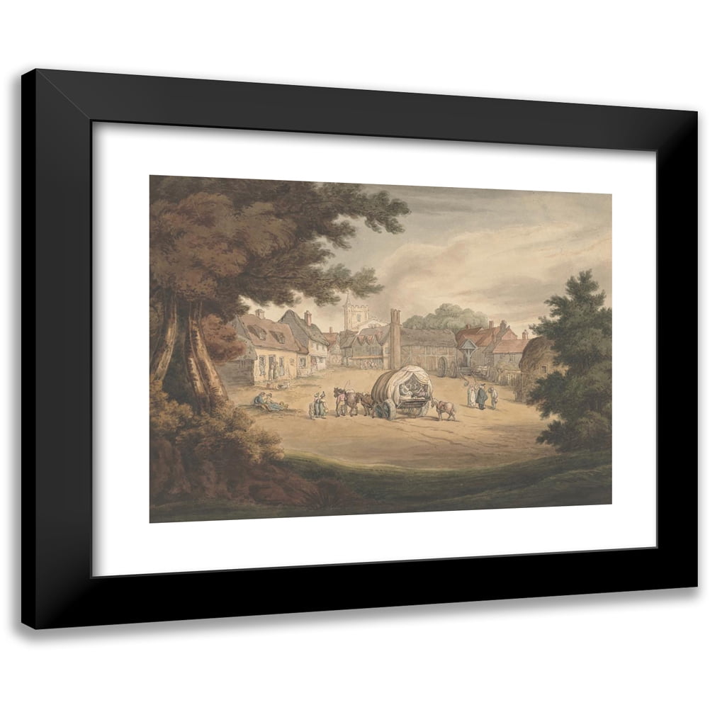 Thomas Rowlandson 18x15 Black Modern Framed Museum Art Print Titled - A ...