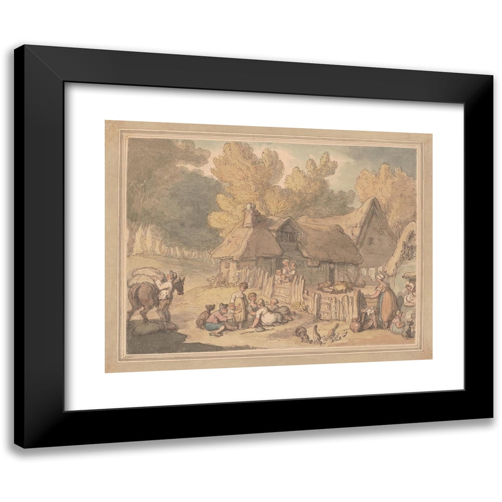 Thomas Rowlandson 24x19 Black Modern Framed Museum Art Print Titled ...