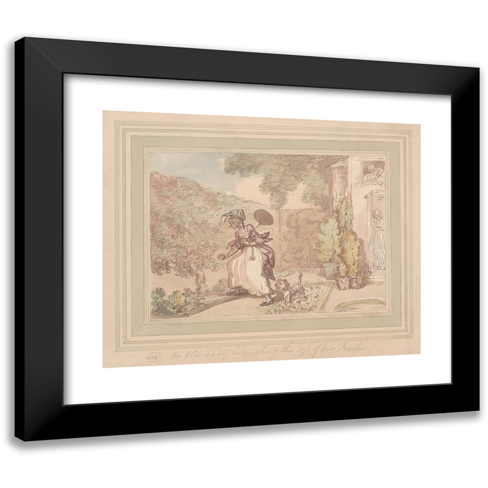 Thomas Rowlandson 24x20 Black Modern Framed Museum Art Print Titled ...