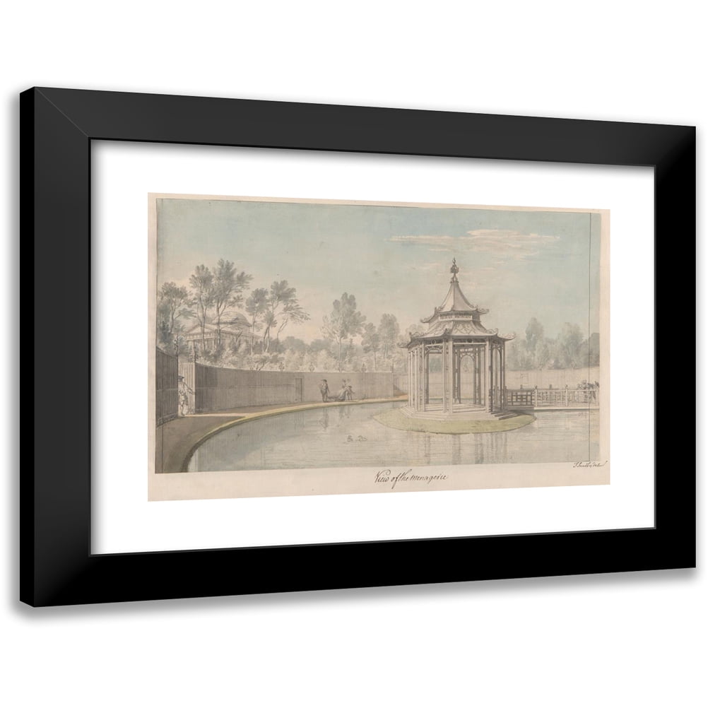 Thomas Sandby 14x11 Black Modern Framed Museum Art Print Titled - View ...