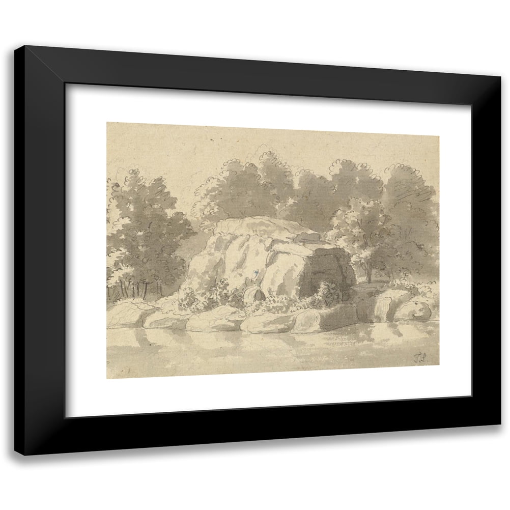 Thomas Sandby 14x12 Black Modern Framed Museum Art Print Titled ...