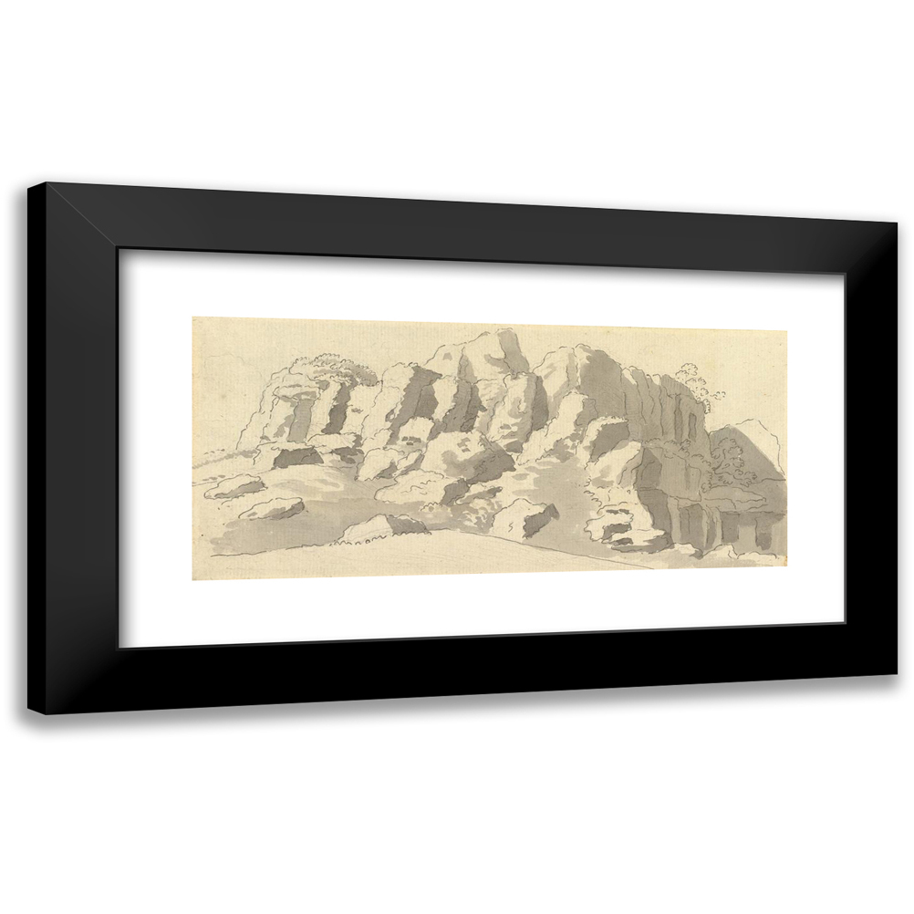 Thomas Sandby 14x8 Black Modern Framed Museum Art Print Titled - Design ...