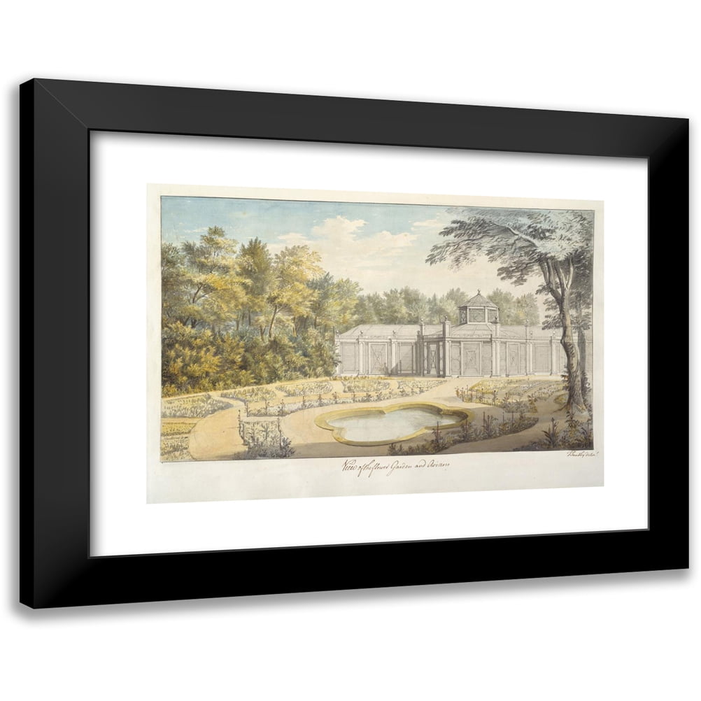 Thomas Sandby 18x14 Black Modern Framed Museum Art Print Titled - View ...