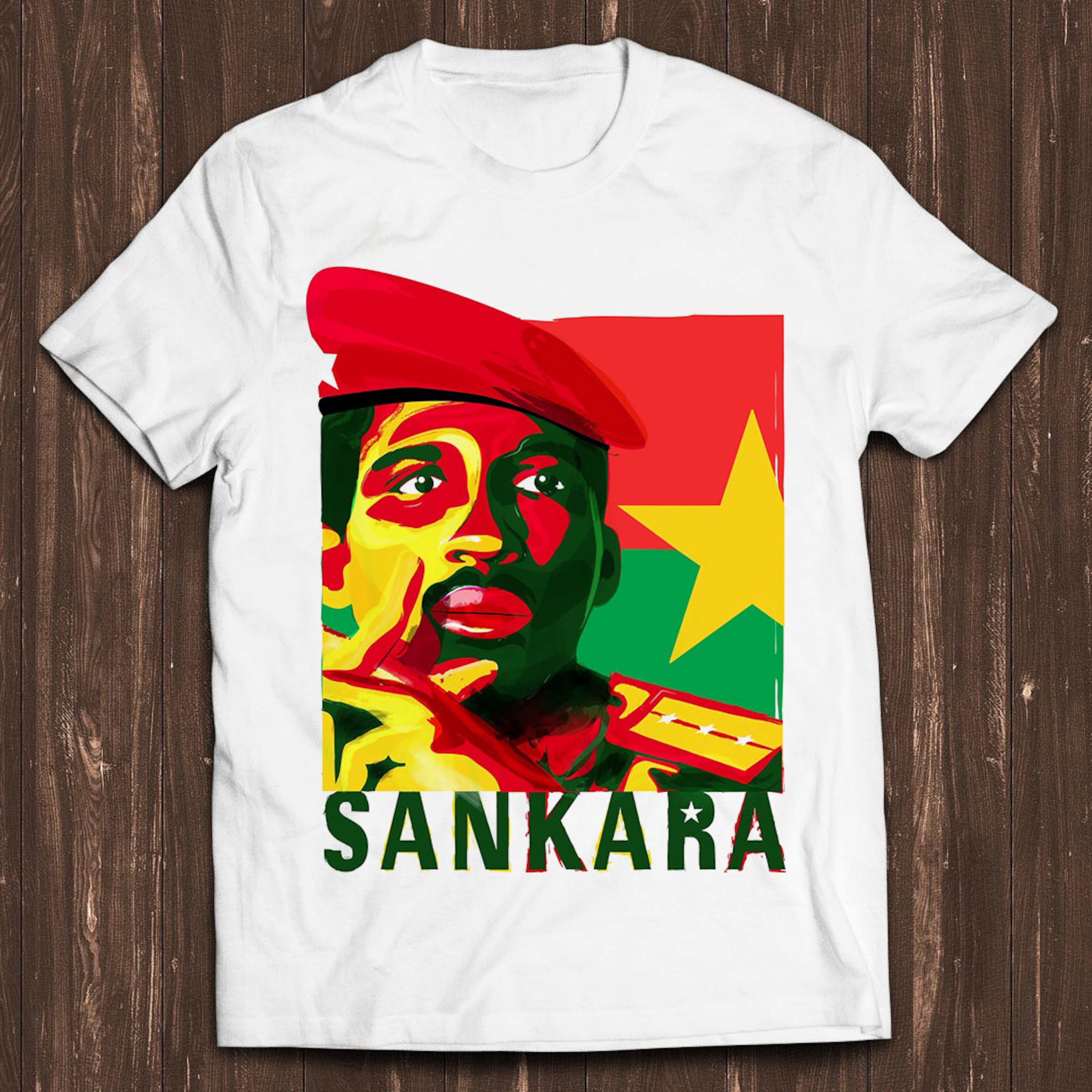 Thomas Sankara African Marxist Revolutionary Cartoon Style Gamer Cult ...