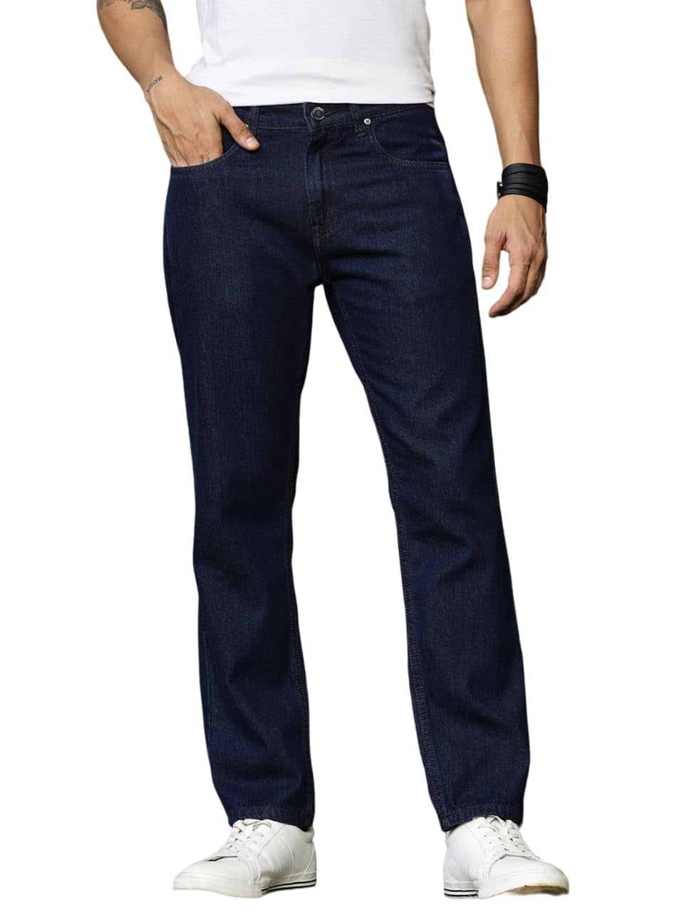Thomas Scott Men'S Mid-Rise Regular Fit Stretchable Jeans (Tsj209 ...