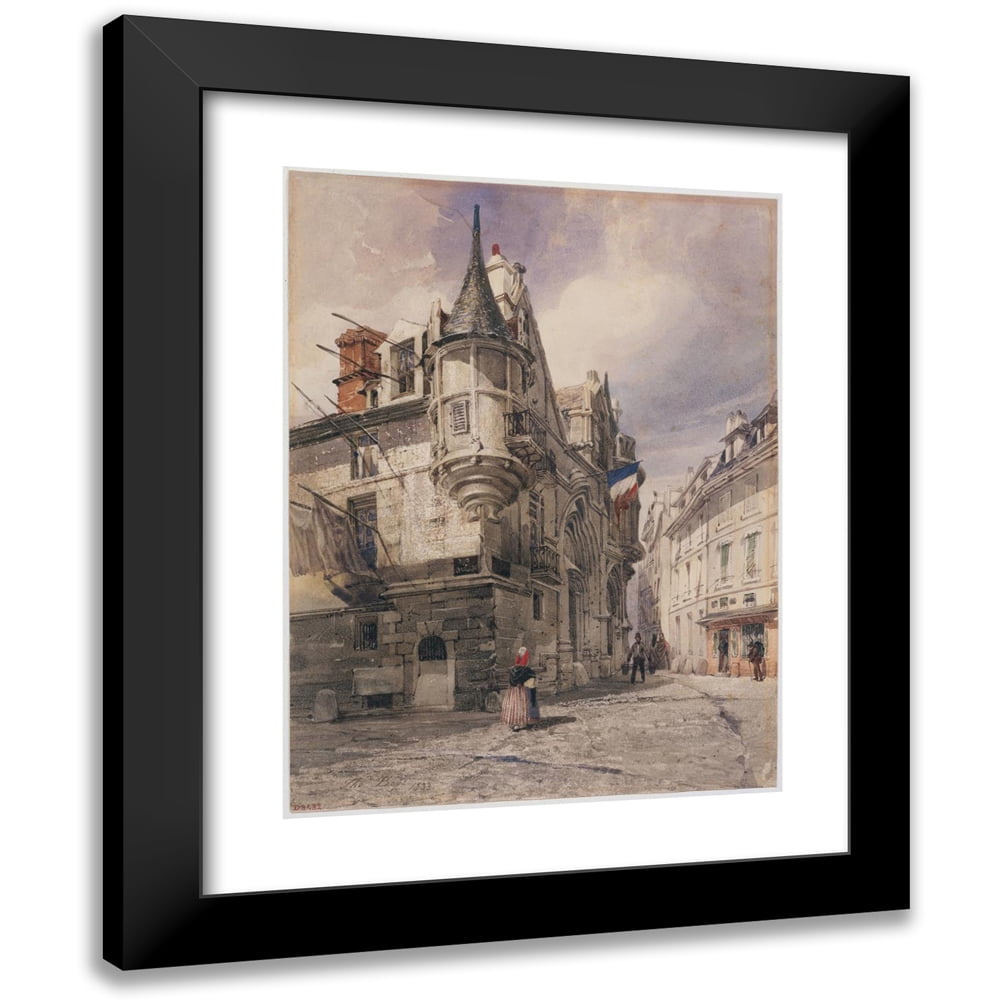 Thomas Shotter Boys 12x14 Black Modern Framed Museum Art Print Titled - The Hotel De Sens, Rue ...