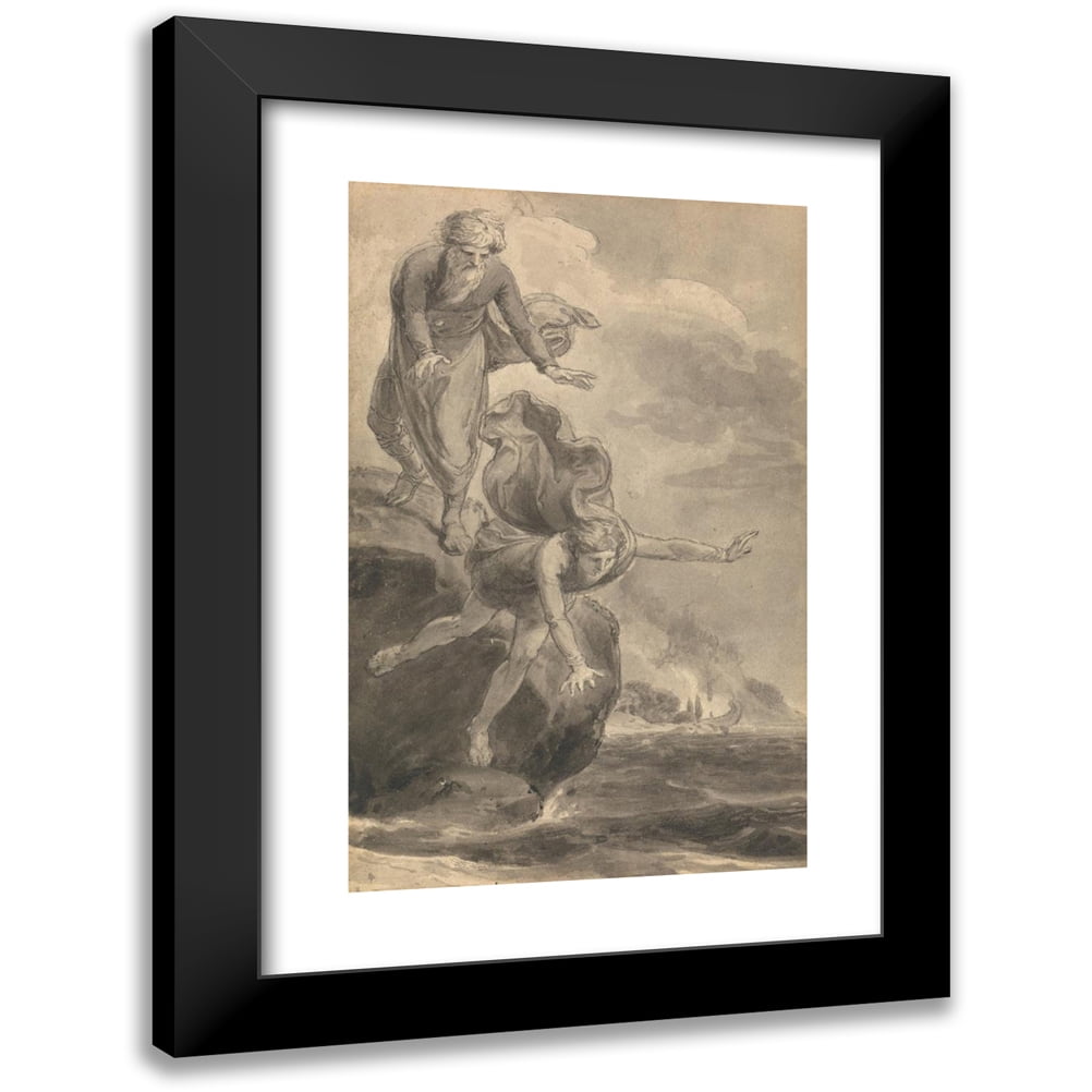 Thomas Stothard 13x18 Black Modern Framed Museum Art Print Titled - One ...