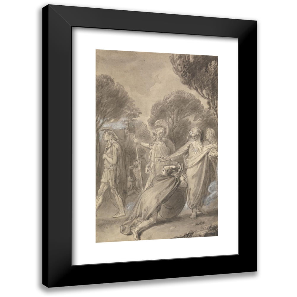 Thomas Stothard 16x24 Black Modern Framed Museum Art Print Titled - One ...