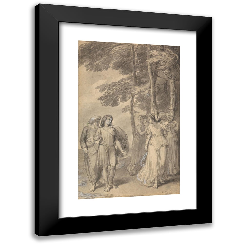 Thomas Stothard 16x24 Black Modern Framed Museum Art Print Titled - One ...
