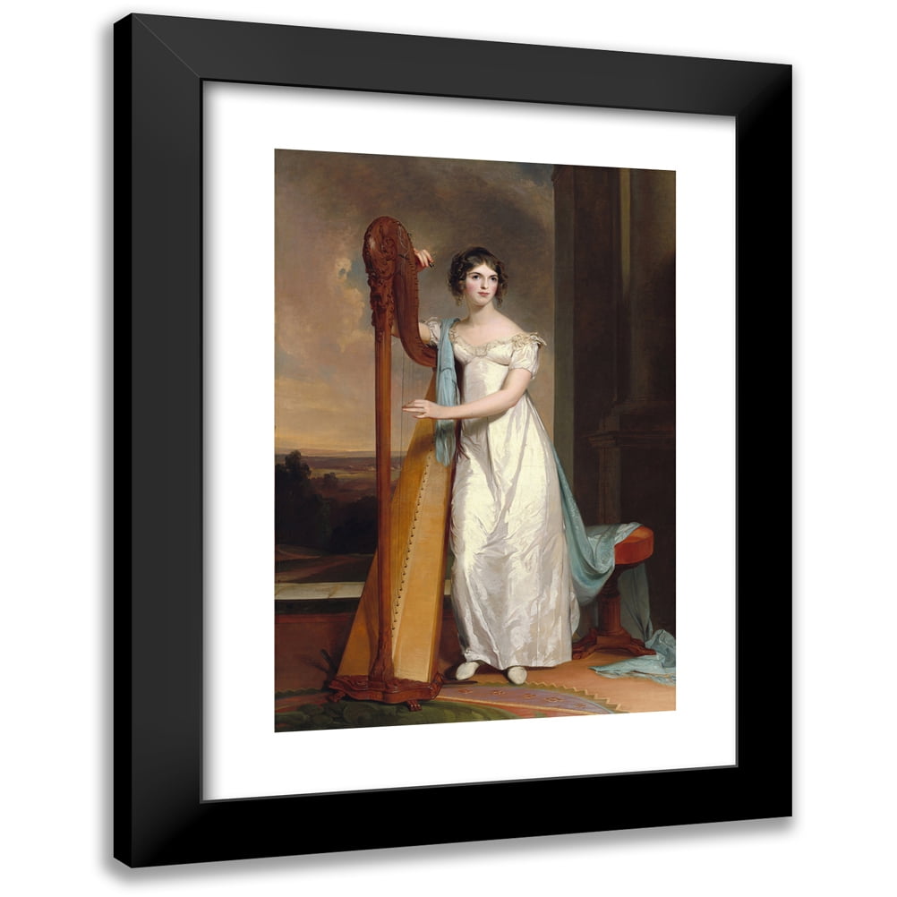Thomas Sully 17x24 Black Modern Framed Museum Art Print Titled - Lady ...
