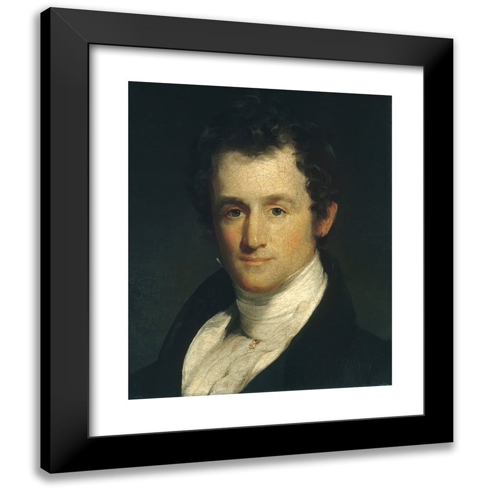 Thomas Sully 20x24 Black Modern Framed Museum Art Print Titled - John ...