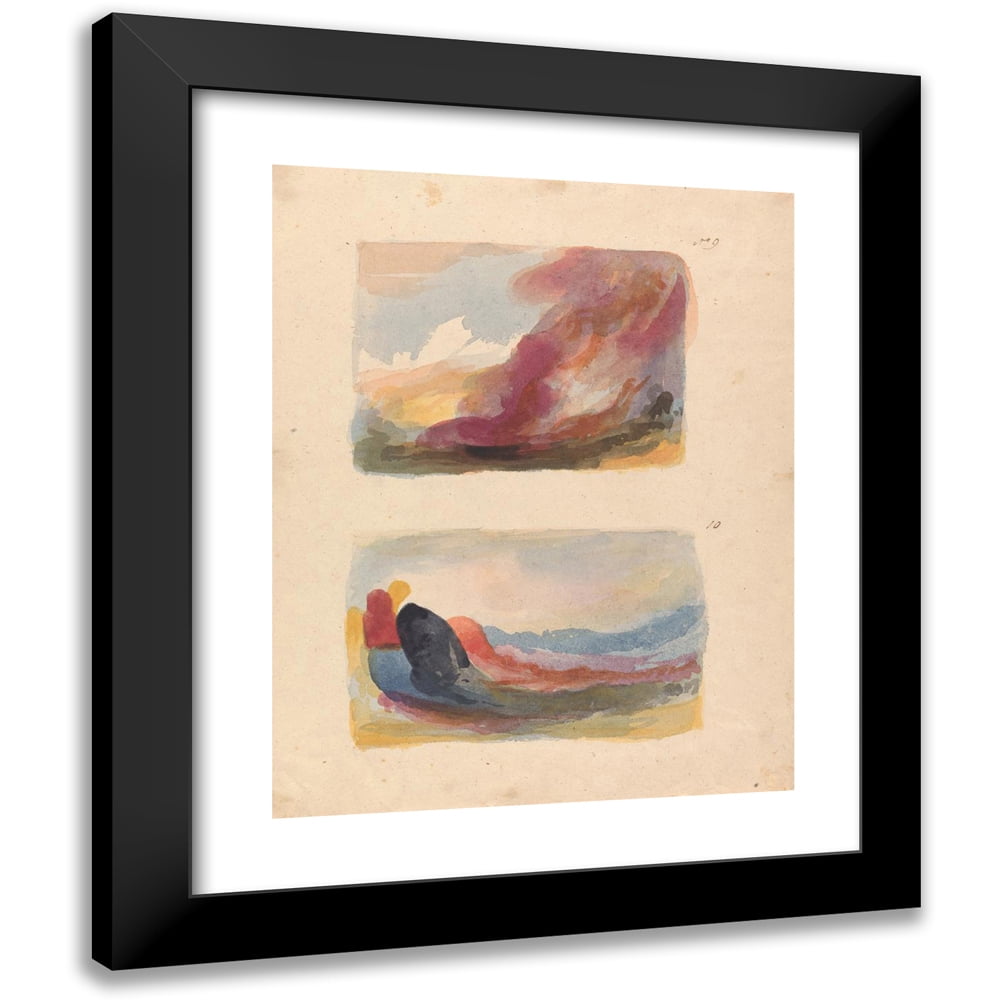 Thomas Sully 20x24 Black Modern Framed Museum Art Print Titled - Landscape - Color Wash, Titian ...