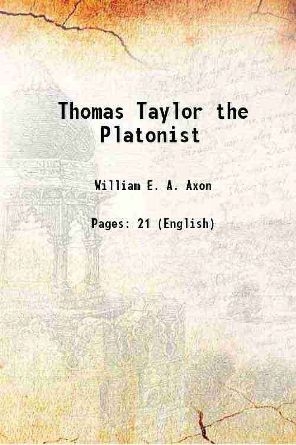 Thomas Taylor the Platonist 1890 - Walmart.com